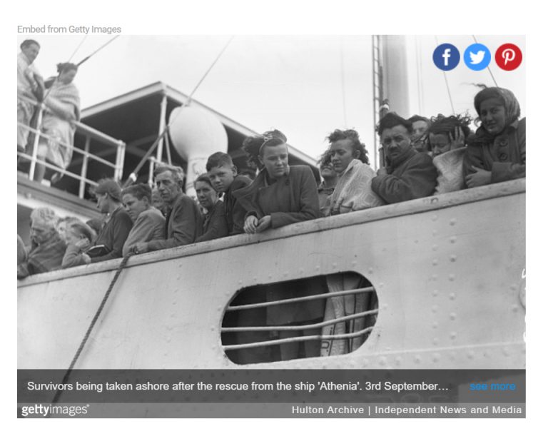 Medill alumna’s recounting of the sinking of the S.S. Athenia in WWII ...